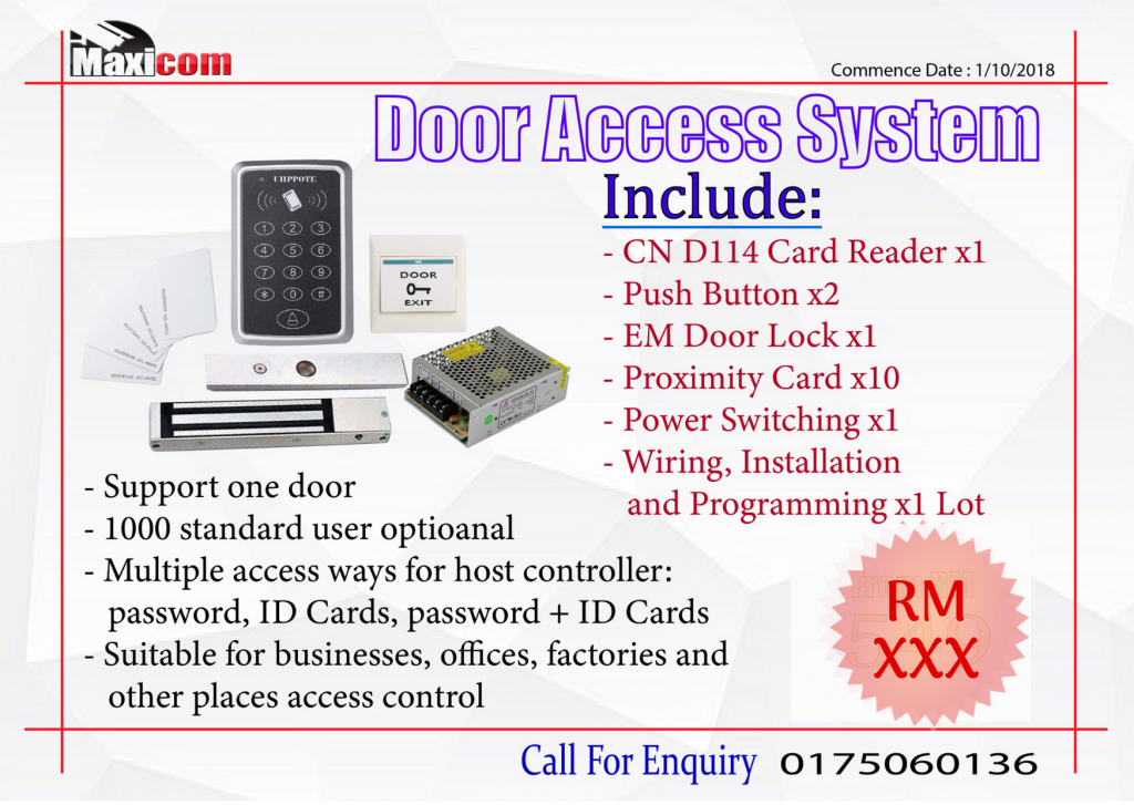 DOOR ACCESS PACKAGE | Maxicom